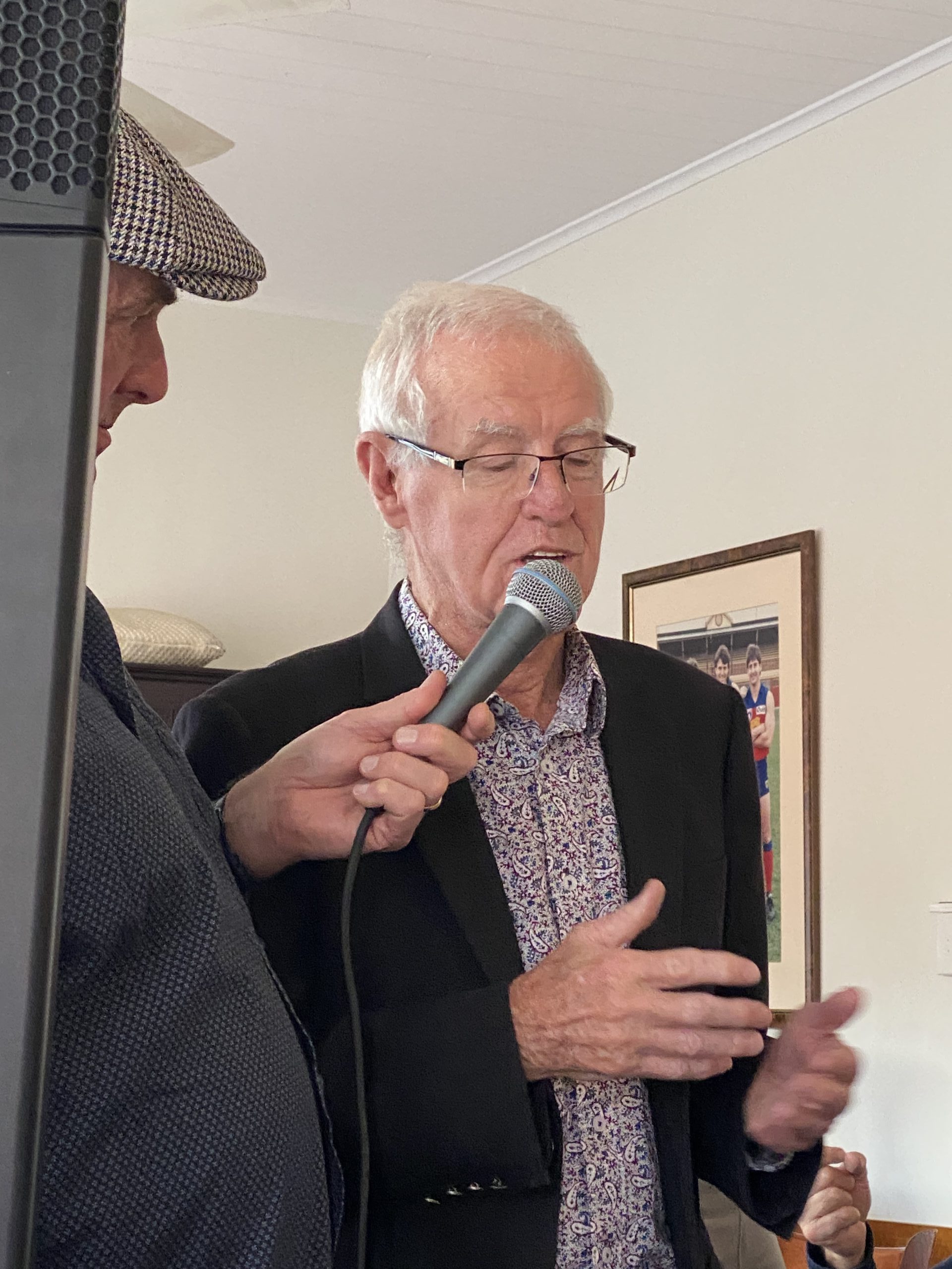 Almanac Lunch: ‘The Footy Jumper Book’ with Swan, Hughie, and John.