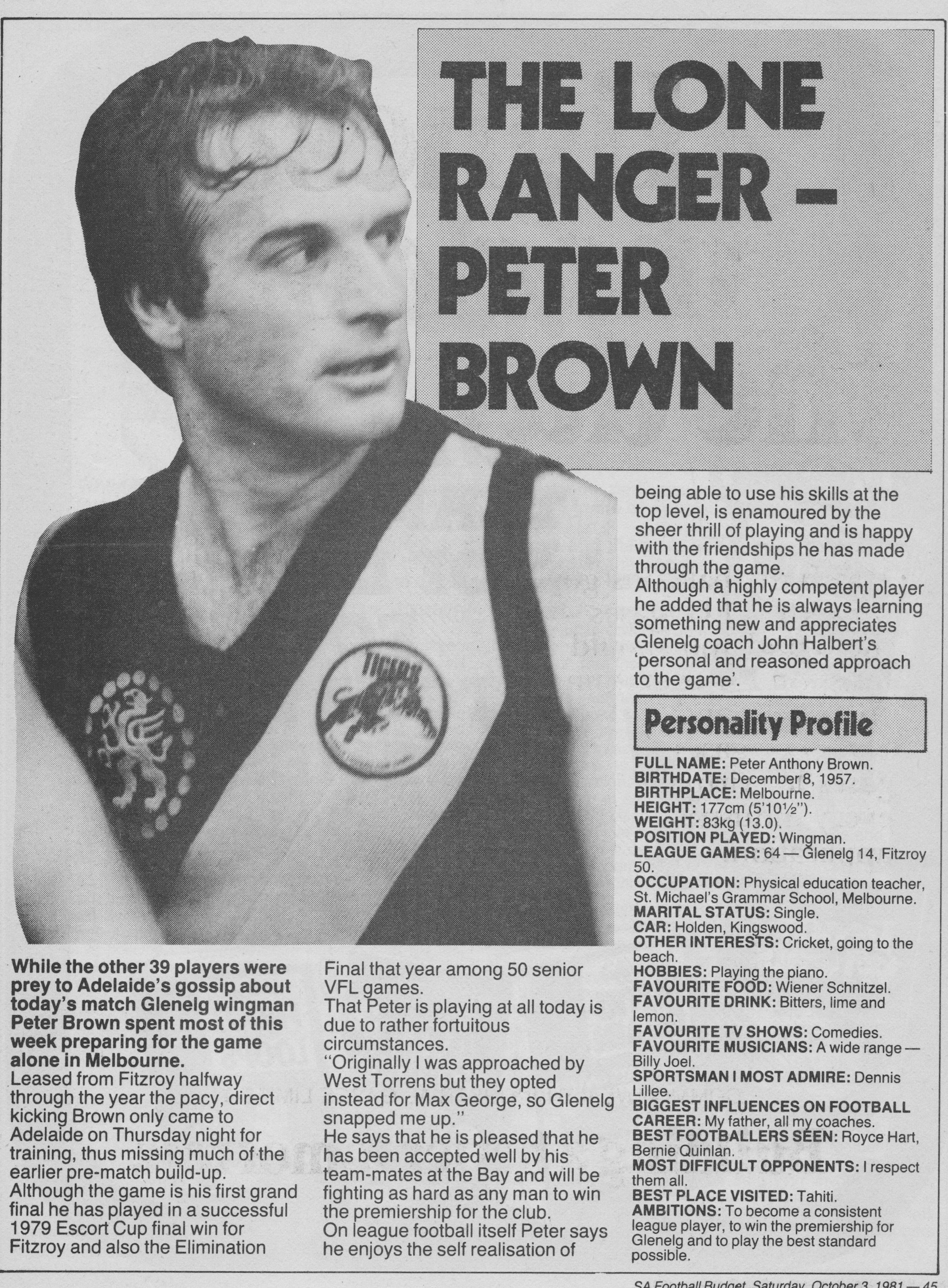 SANFL Blow-ins 1960-1990 Part 3: Glenelg